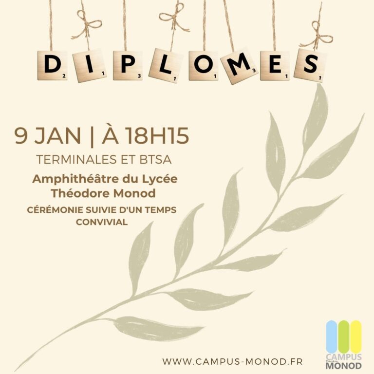 Infos pratiques du lycée - Campus monod